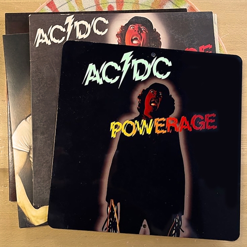 Acdc Powerage Album Cover Aluminum Sign 12 X 12 In